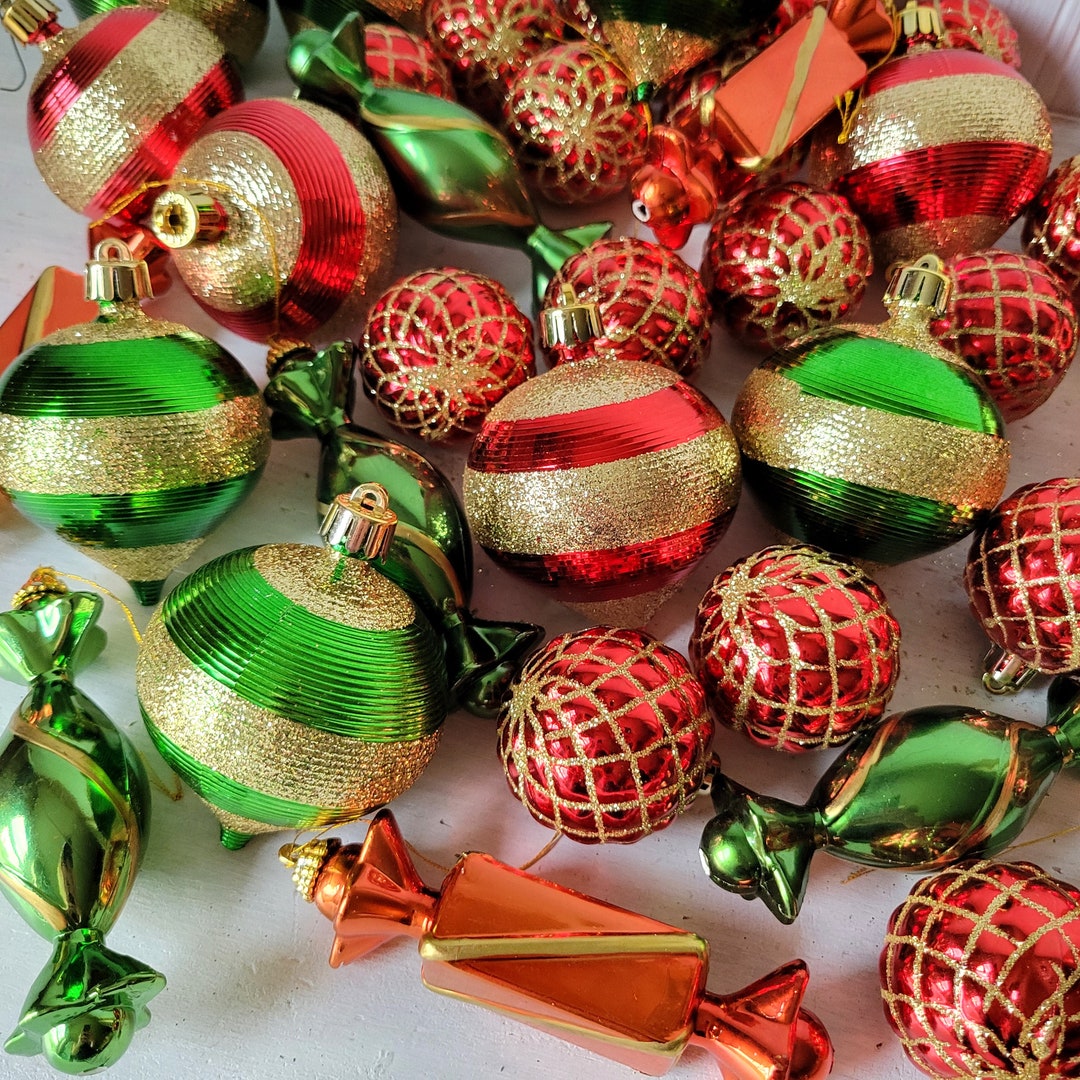Vintage Plastic Christmas Ornaments