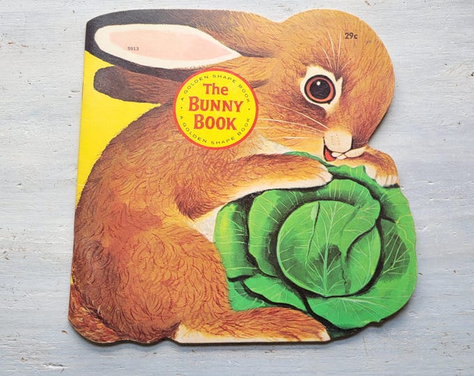 Vintage 1965 the Bunny Book Golden Shape Book #5913 - Etsy