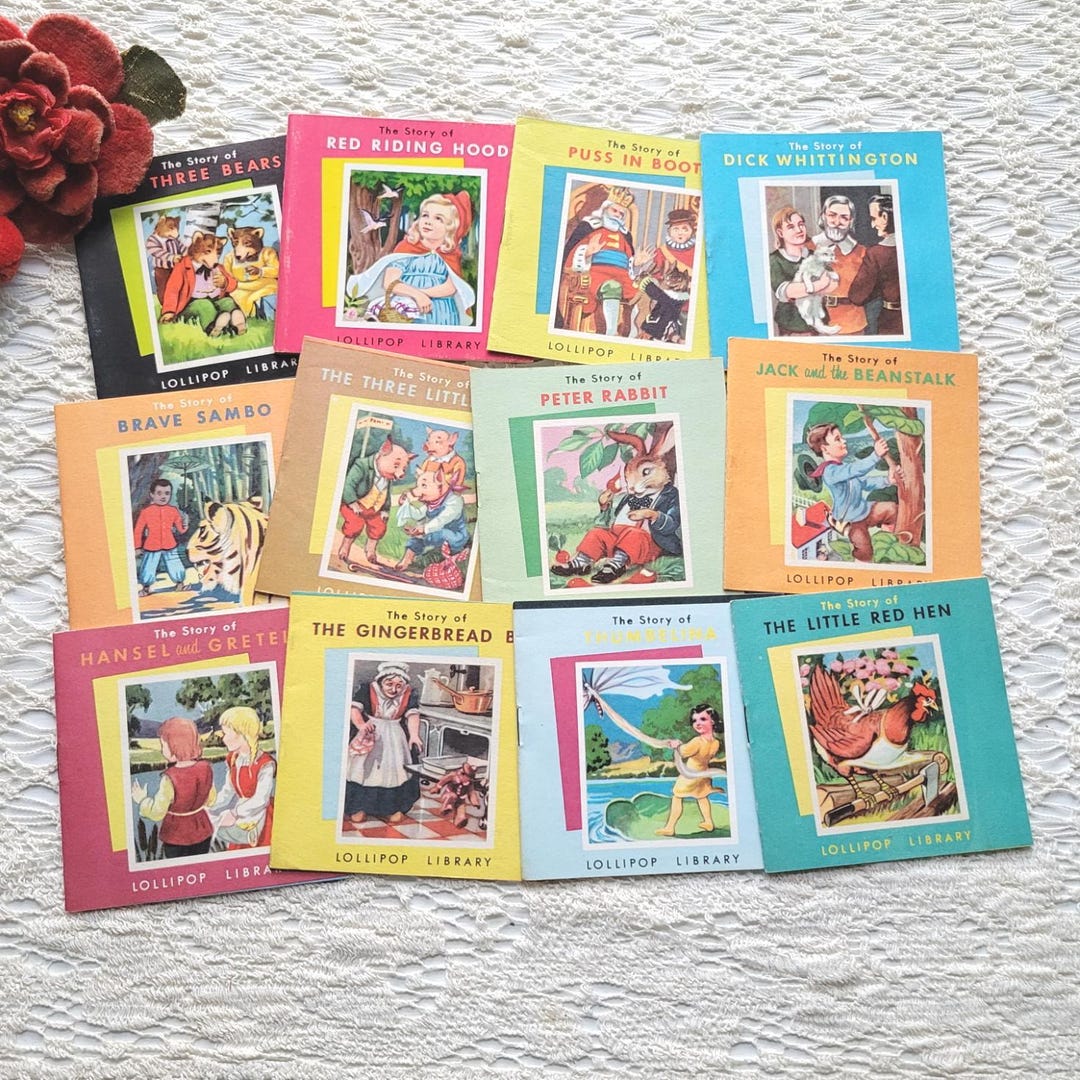 Set of 12 Vintage Fairy Tales Mini Lollipop Paperback Book Lot Lowe - Etsy
