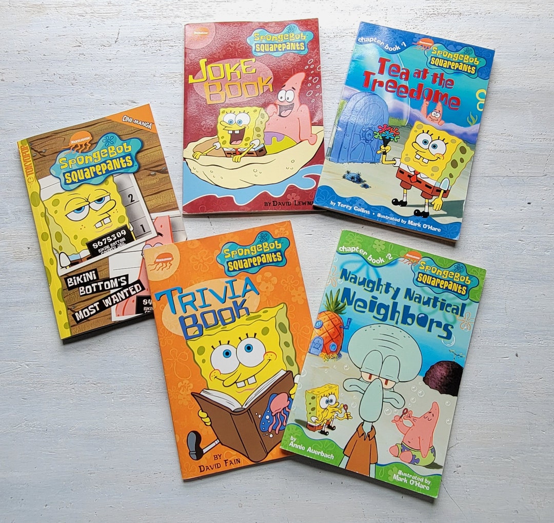 5 Vintage Spongebob Squarepants Chapter Joke Trivia Book Lot - Etsy