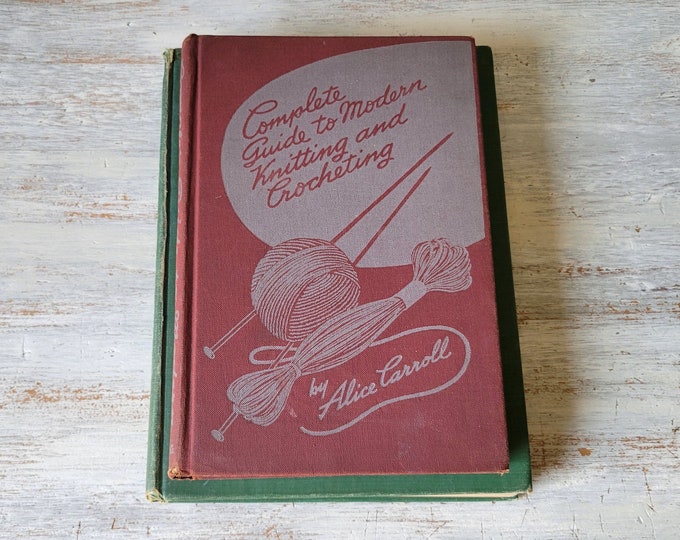 2 Vintage Knitting Crocheting Instruction Books - Etsy