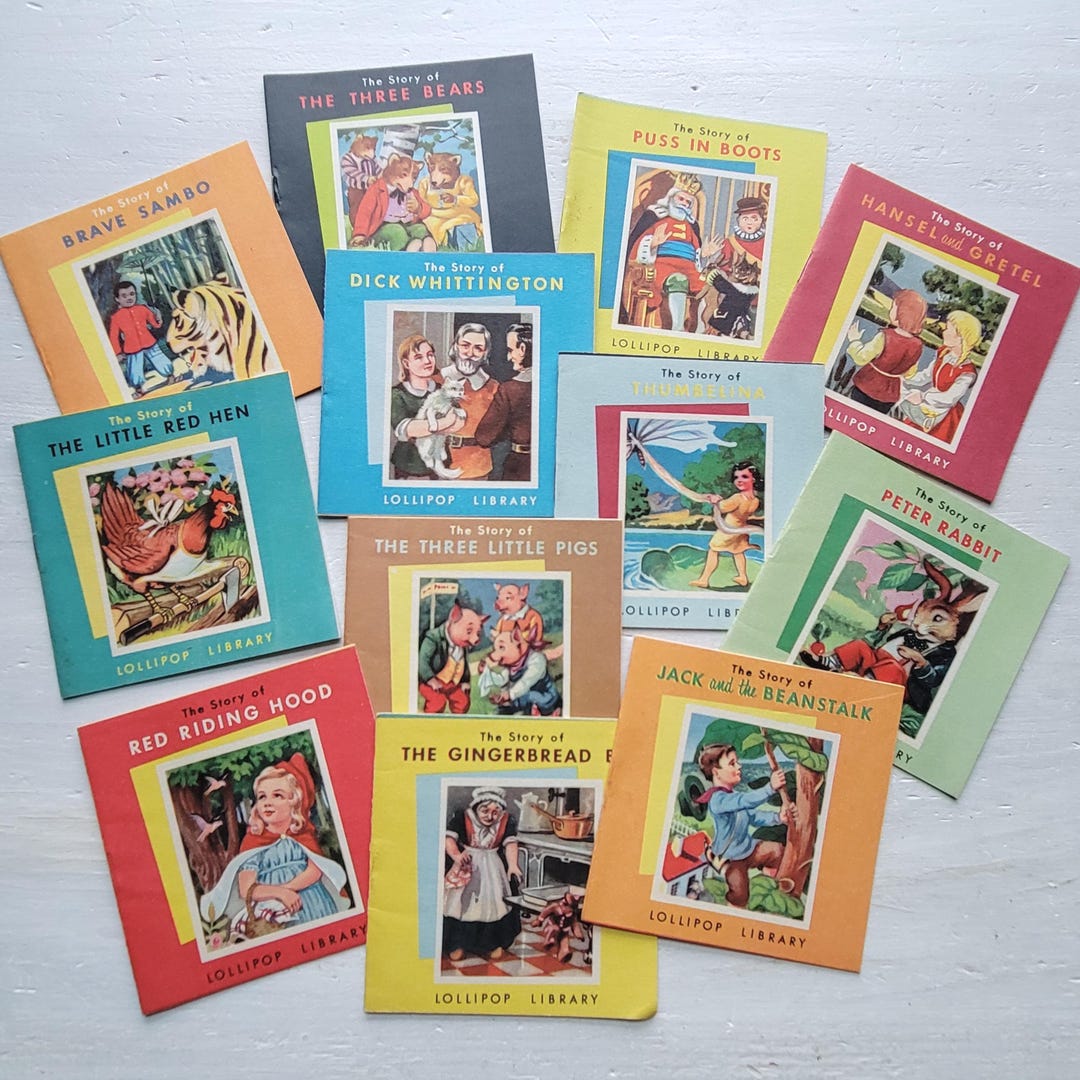 Set of 12 Vintage Fairy Tales Mini Lollipop Paperback Book Lot Lowe - Etsy