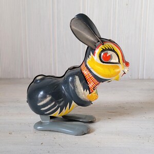 Vintage Tin Litho Wind-up Bunny Rabbit Toy Japan Not Working - Etsy
