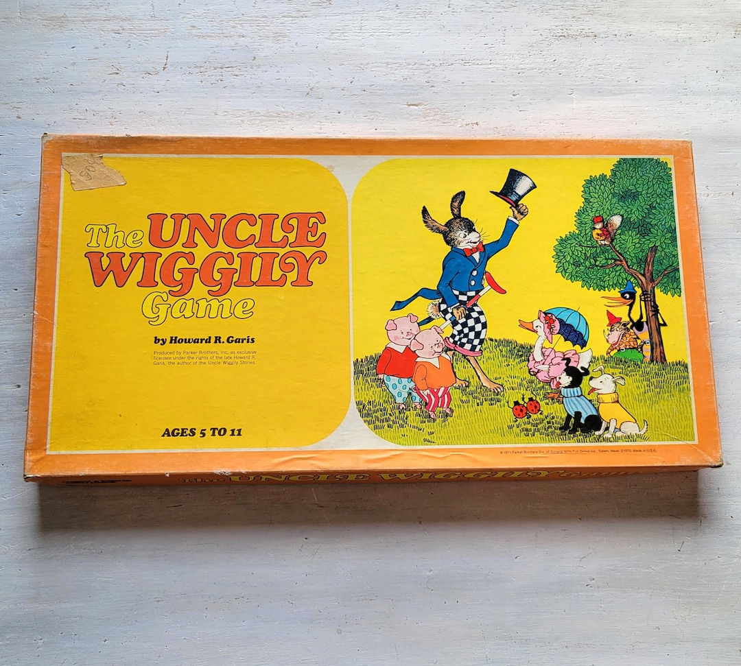 Vintage 1971 Uncle Wiggily Board Game Complete Parker Brothers Howard ...