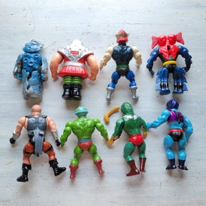 8 Vintage 1982 He-man Action Figure Toy Lot Masters of the Universe - Etsy