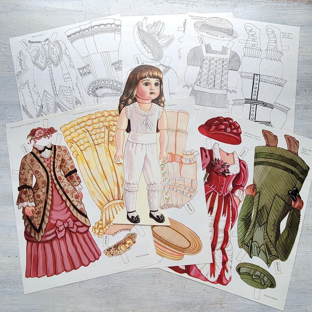 Uncut Vintage Peck-gandre Paper Doll Jules Steiner of Paris 1986 - Etsy