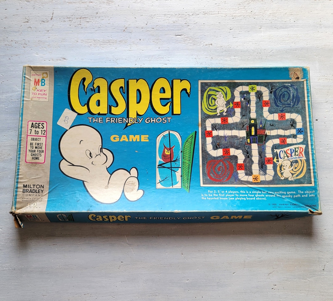 Vintage 1959 Casper the Friendly Ghost Board Game Complete as Is - Etsy