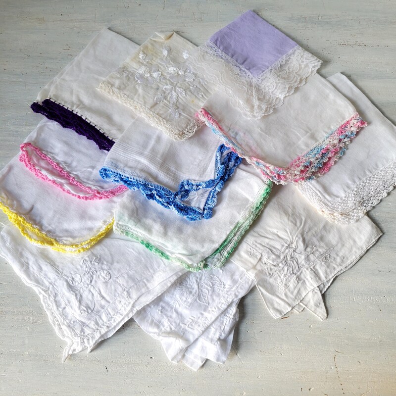 Handkerchief Embroidery Kit - Etsy