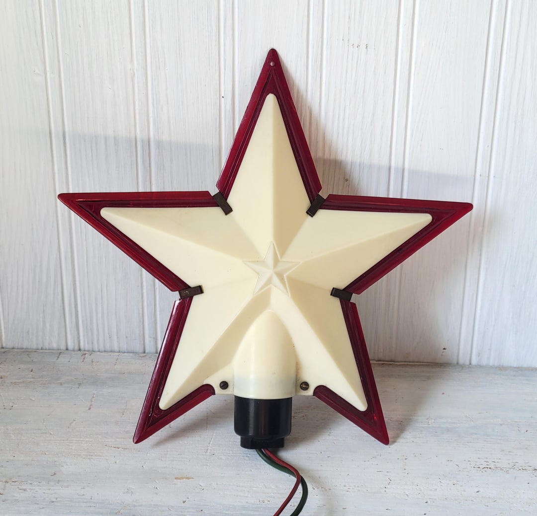 Vintage 1950's Paramount Star Tree Topper 9 - Etsy