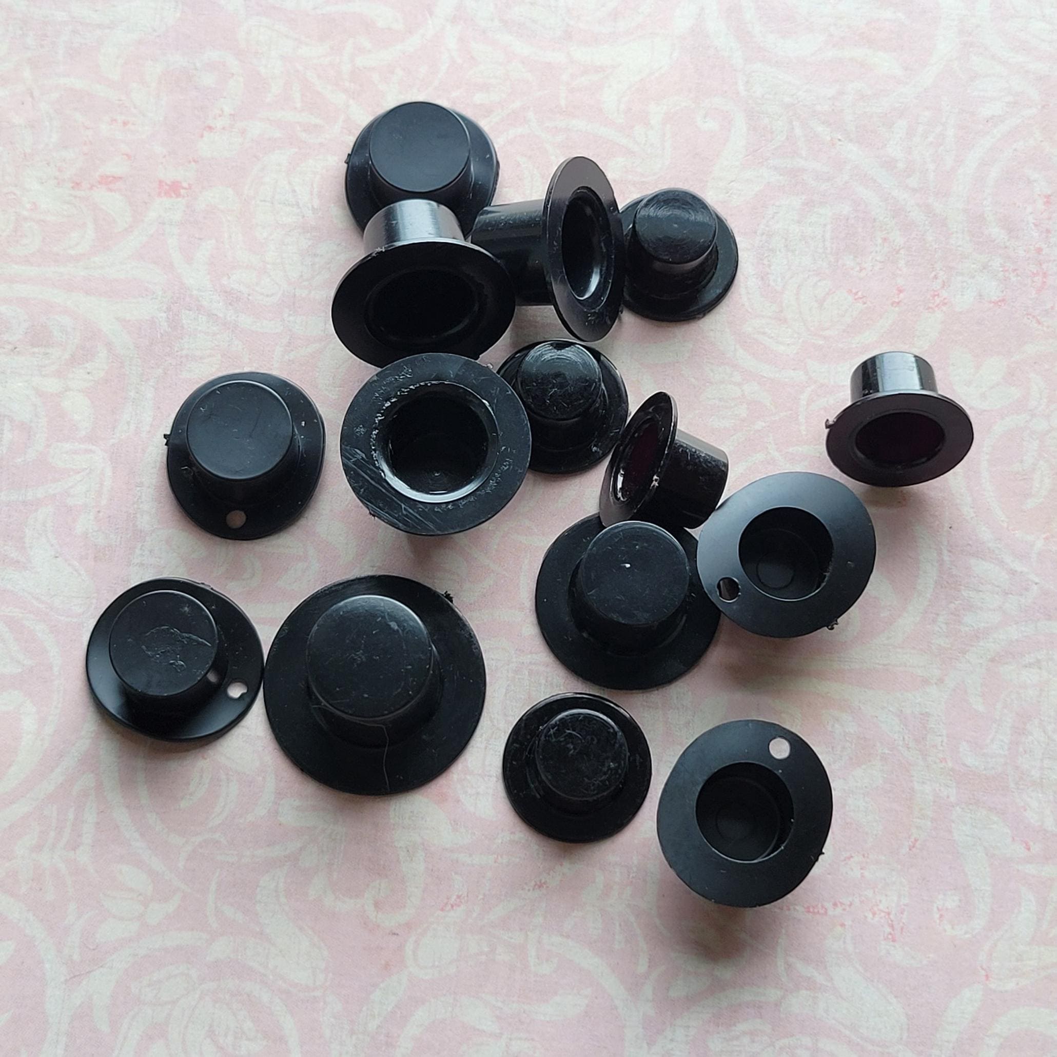 15 Vintage Miniature Black Top Hats for Crafts 2 Sizes - Etsy