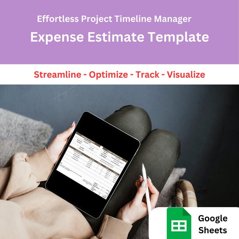 Expense Estimate Template Editable & Easy to Use Digital Download - Etsy