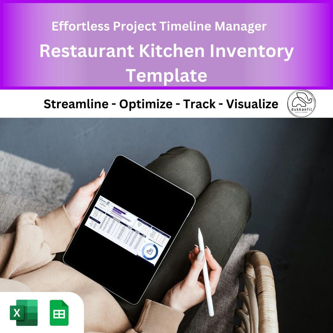 Editable Restaurant Kitchen Inventory Template Easy to Use Google ...