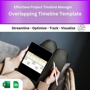 Editable Overlapping Timeline Template Easy to Use Google Sheets ...