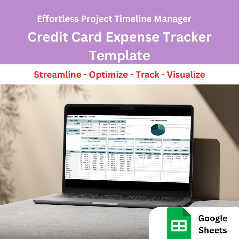 Credit Card Expense Tracker Template Editable & Easy to Use Digital ...