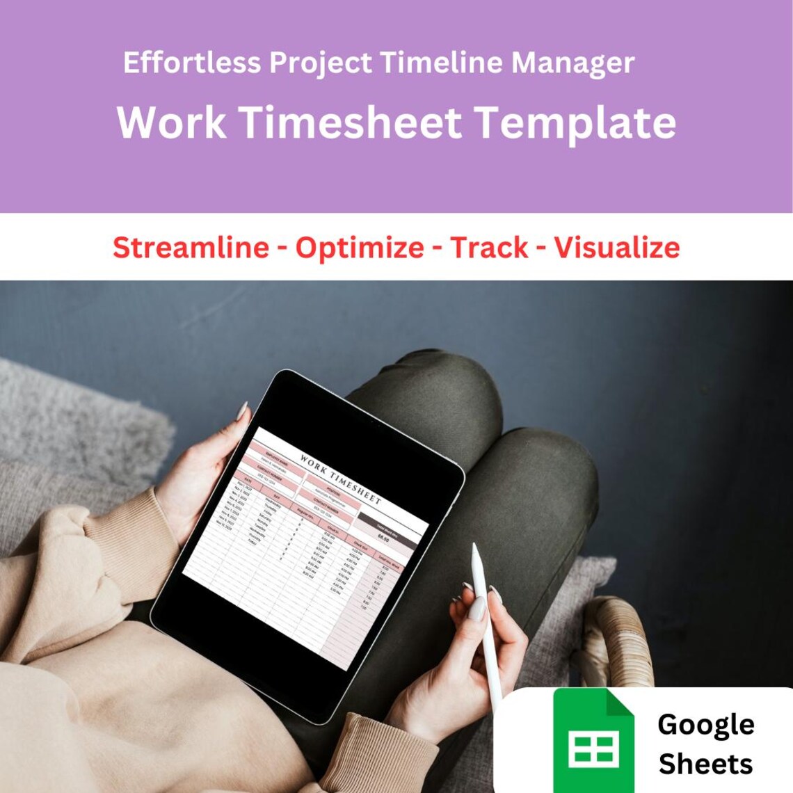 Work Timesheet Template Editable & Easy to Use Digital Download - Etsy