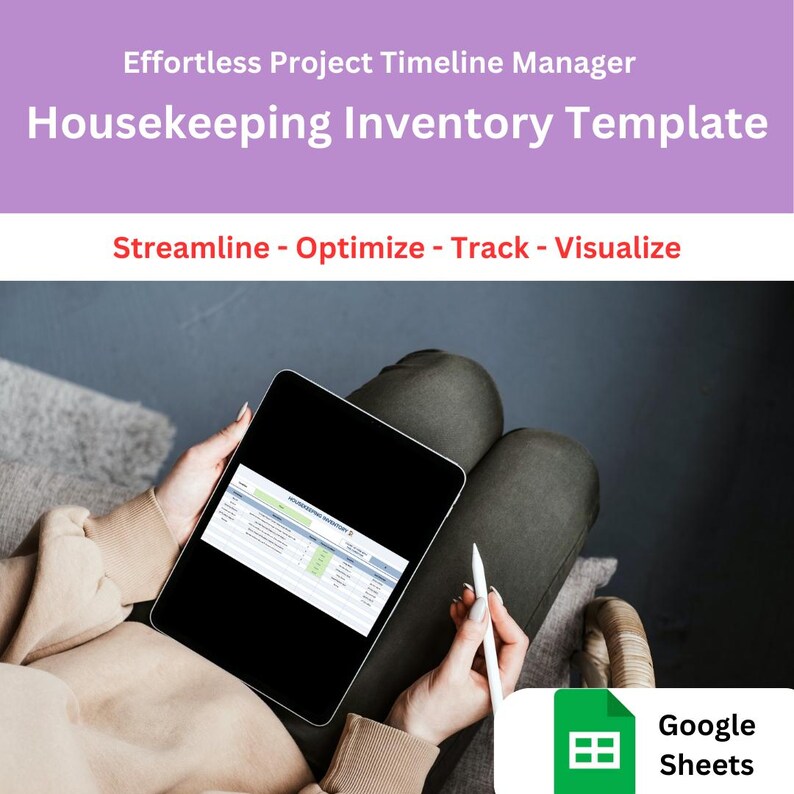 Housekeeping Inventory Template | Editable & Easy to Use | Digital ...