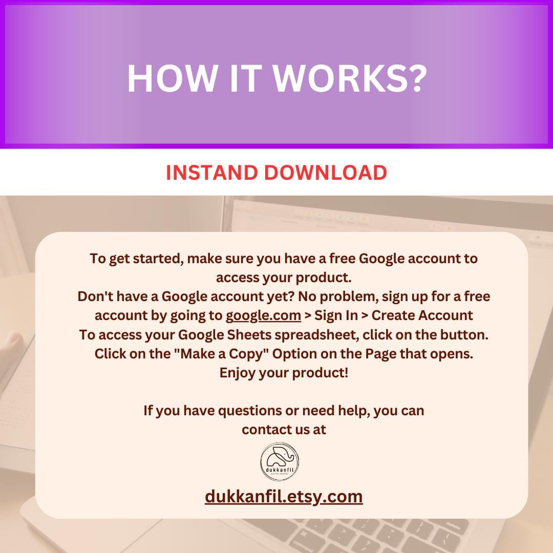 Editable Attendance List Template Easy to Use Google Sheets Digital ...