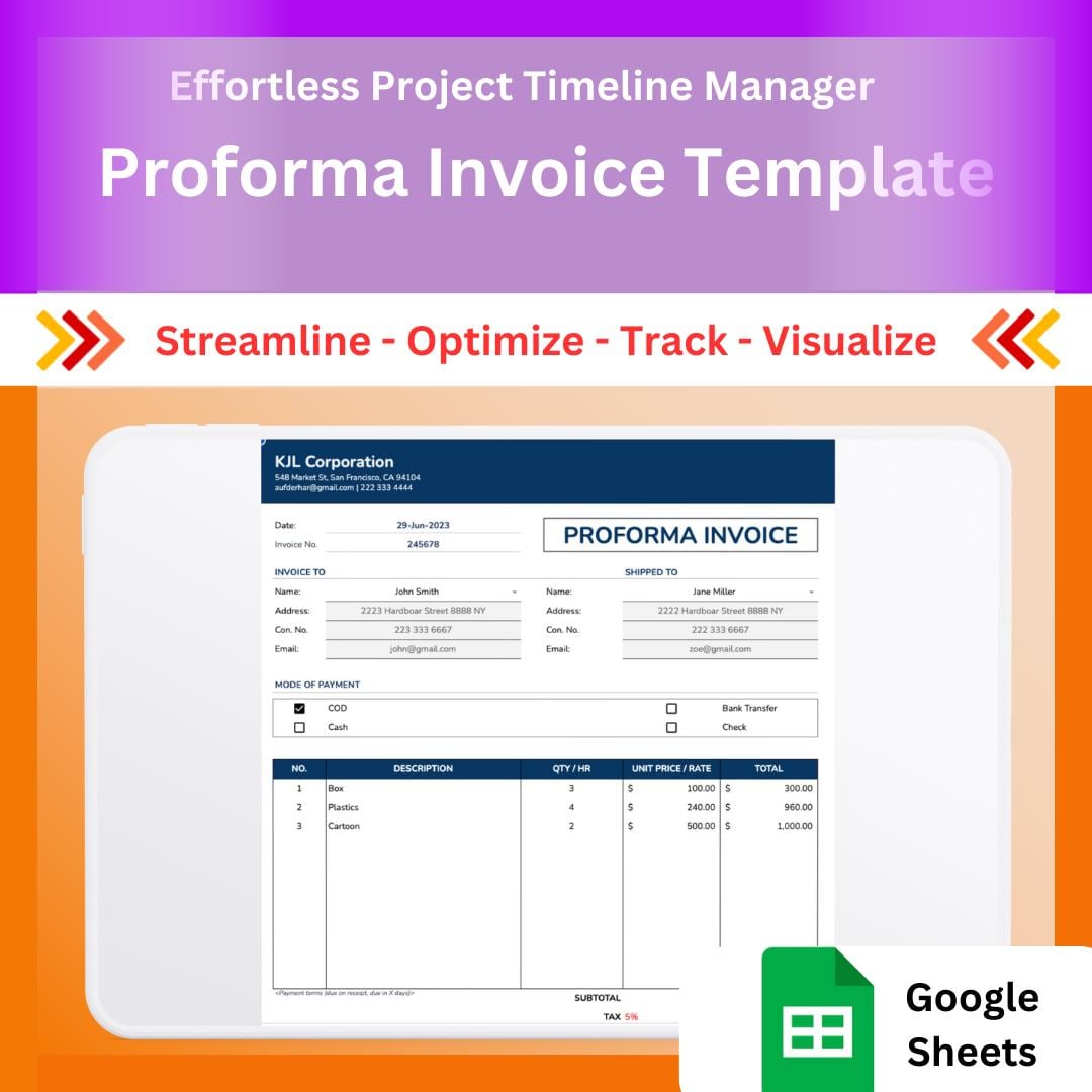 Preforma Invoice Template Editable & Easy to Use Digital Download - Etsy