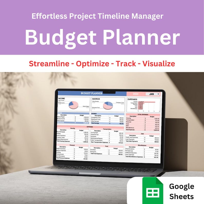 Budget Planner Template Editable & Easy to Use Digital Download - Etsy