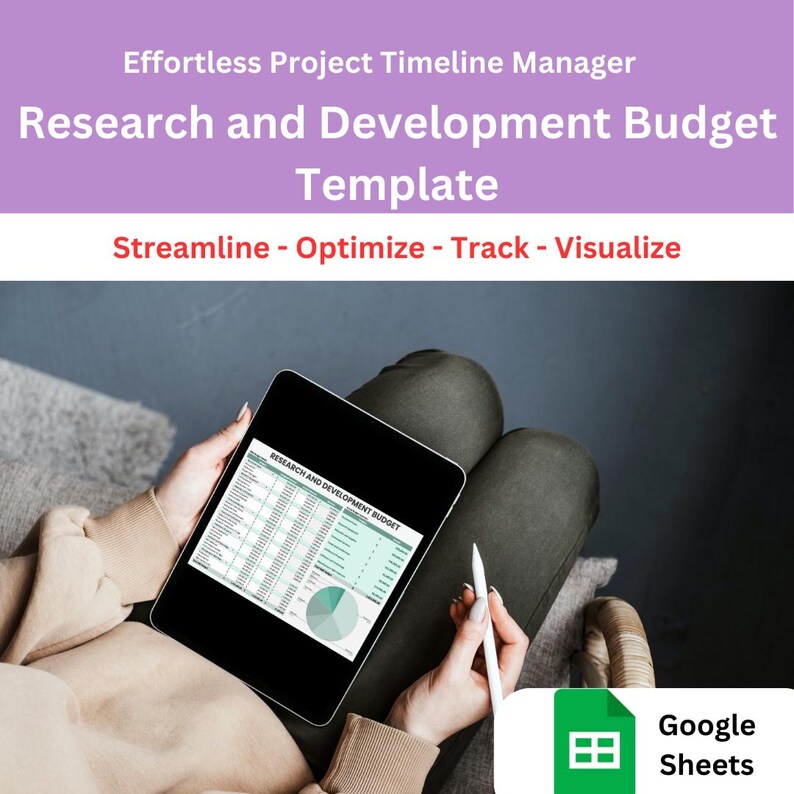 Research and Development Budget Template Editable & Easy to Use Digital ...