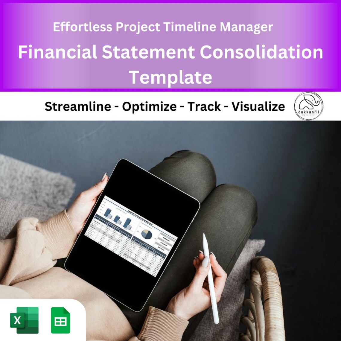 Editable Financial Statement Consolidation Template Easy to Use Google ...