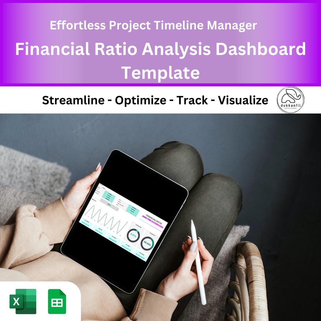 Editable Financial Ratio Analysis Dashboard Template Easy to Use Google ...