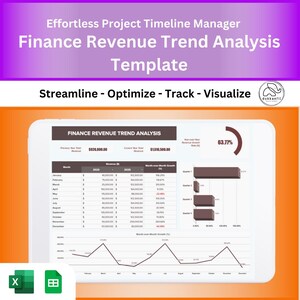 Finance Revenue Trend Analysis Template Google Sheets Digital Download ...