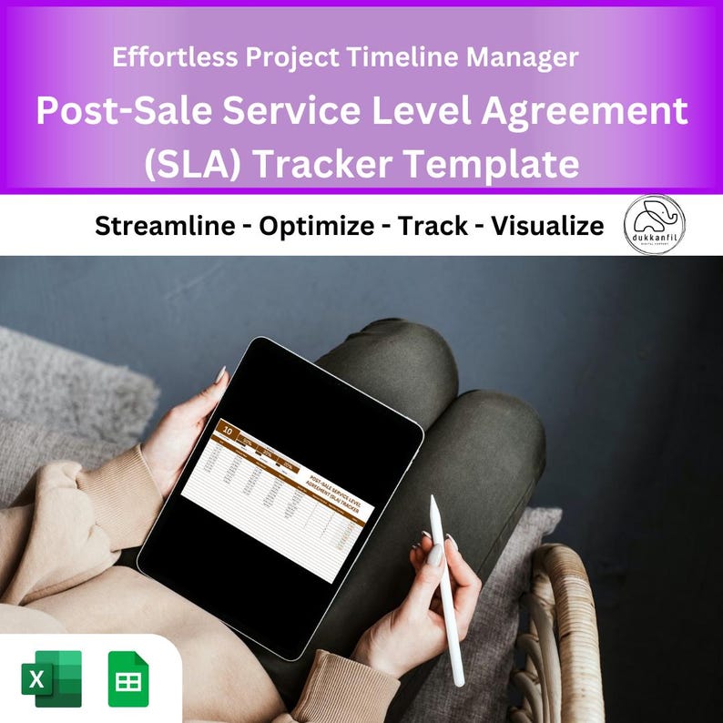 Editable Post-sale SLA Tracker Template | Easy to Use Google Sheets ...