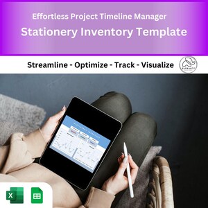 Editable Stationery Inventory Template Easy to Use Google Sheets ...