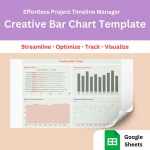 Editable Creative Bar Chart Template Easy Digital Download for Data ...