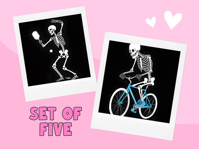 Skeleton Activities Collection Set of Five HD Graphics, Perfect for ...
