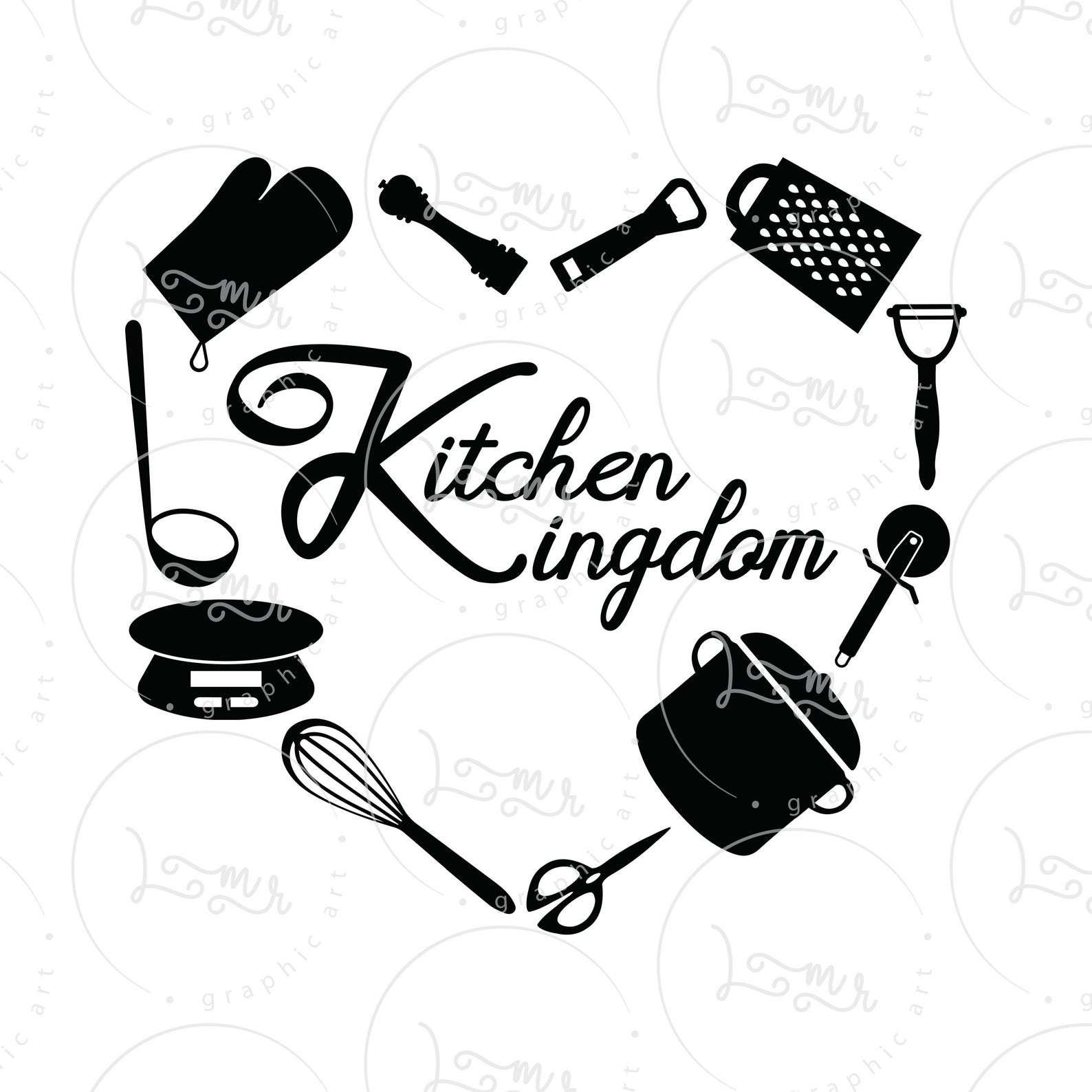 Kitchen Icons SVG & PNG | Digital Files for Cricut and Silhouette ...