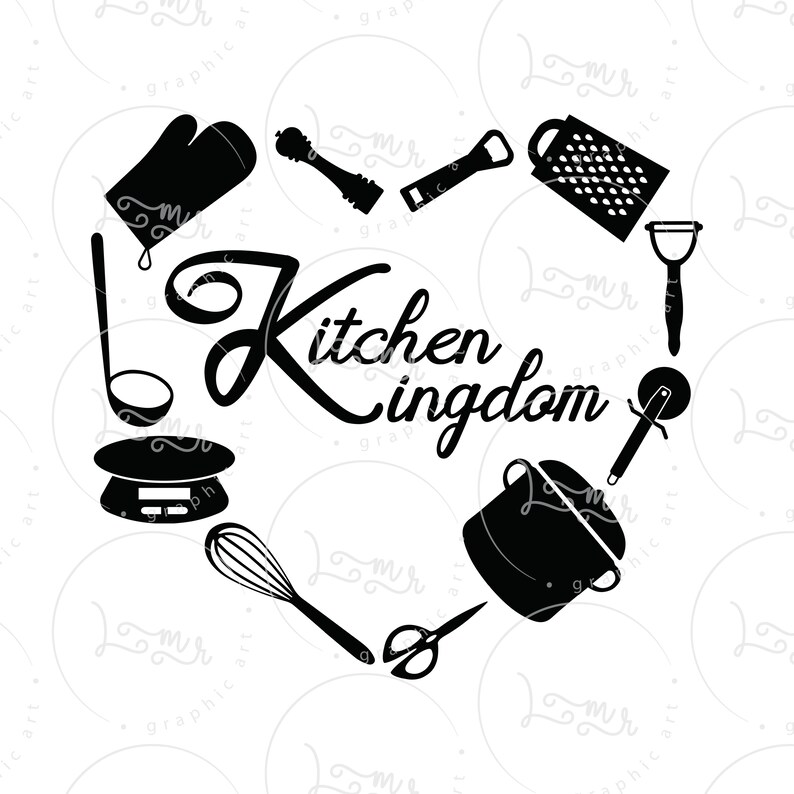 Kitchen Icons SVG & PNG | Digital Files for Cricut and Silhouette ...