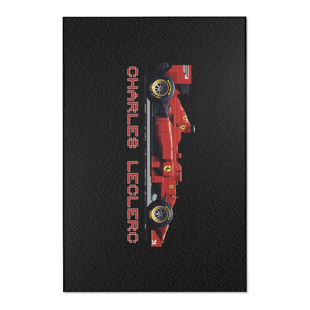 F1 Area Rug, Charles Leclerc Ferrari Room Decor, Formula 1 Fan Gift ...