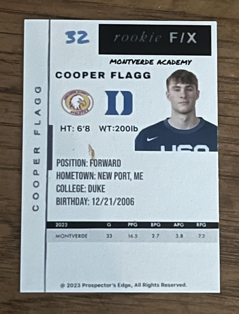 Cooper Flagg Rookie by PE - Etsy