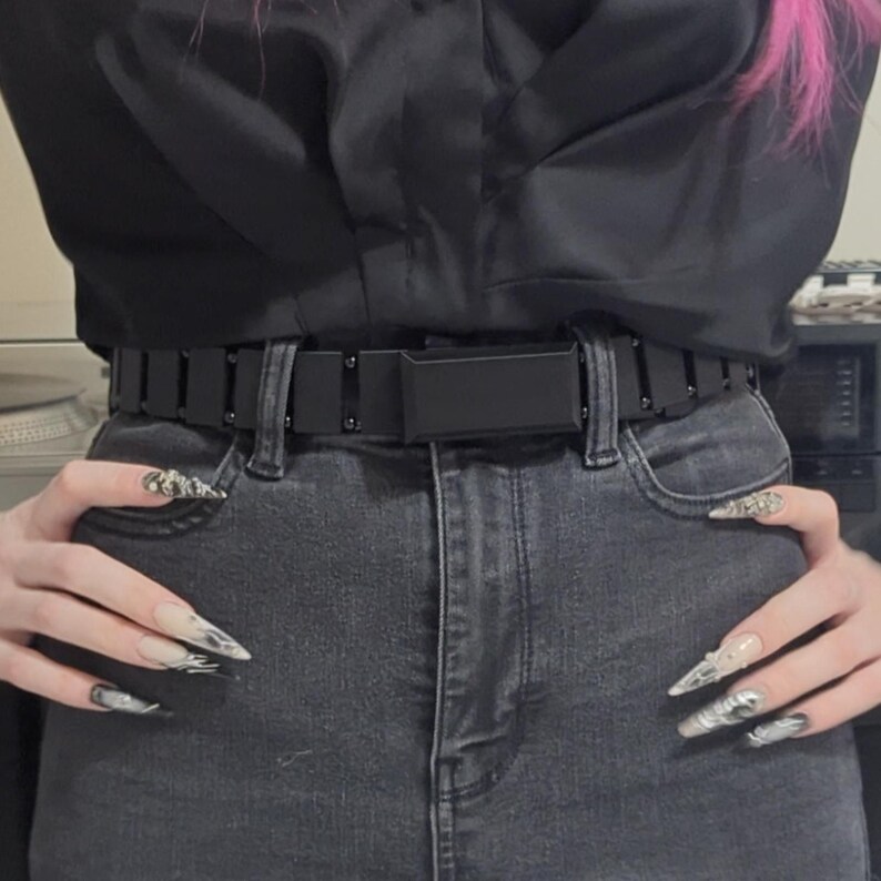 Polylink Belt Unique Belt 3d Printed Custom Belt Handmade Minimalist ...