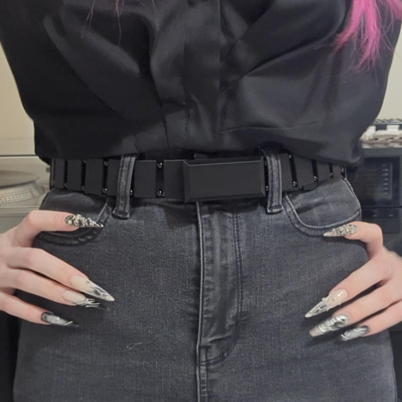 Polylink Belt Unique Belt 3d Printed Custom Belt Handmade Minimalist Design Functional Fashion ...