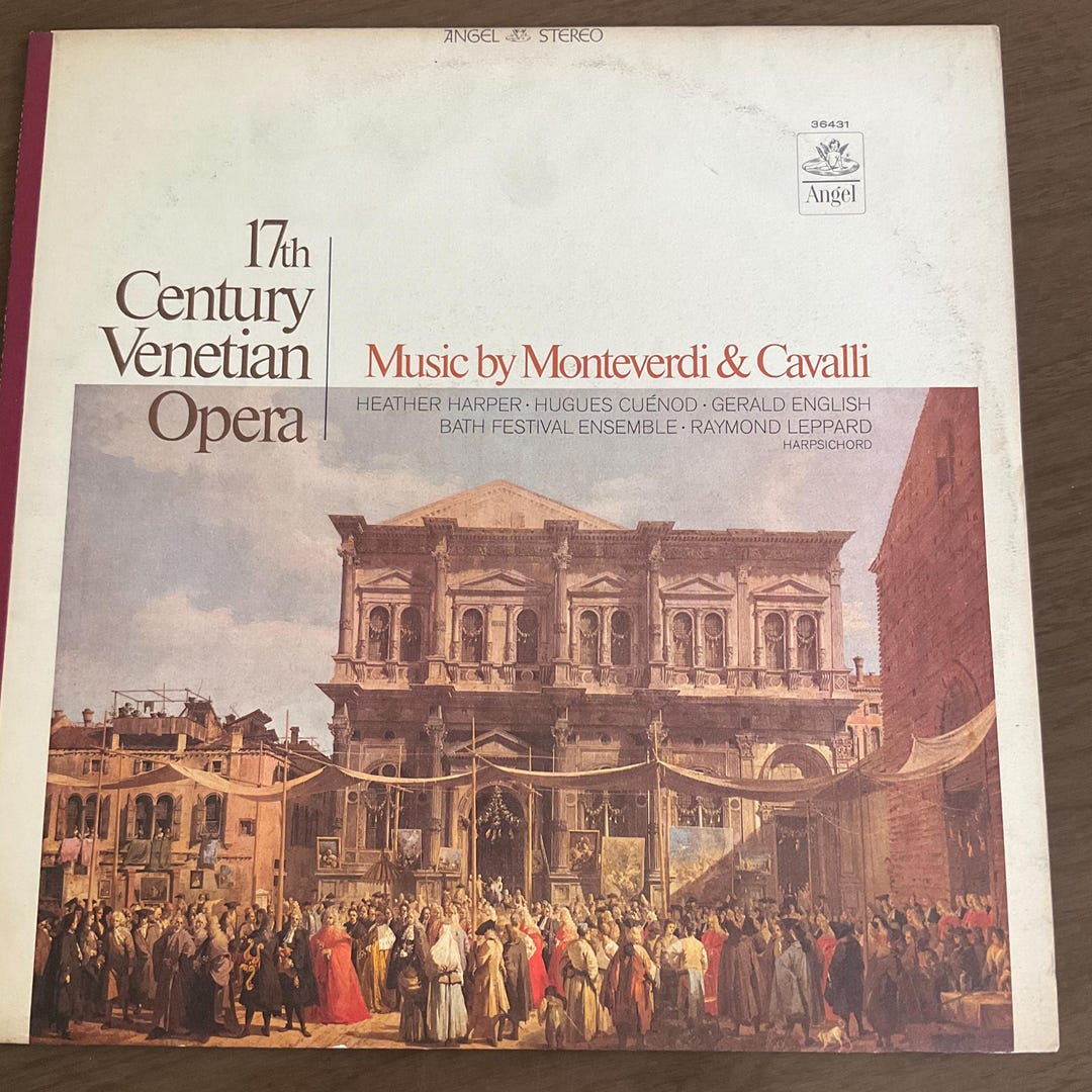 Monteverdi & Cavalli 17th Century Venetian Opera Vinyl LP | Angel S ...