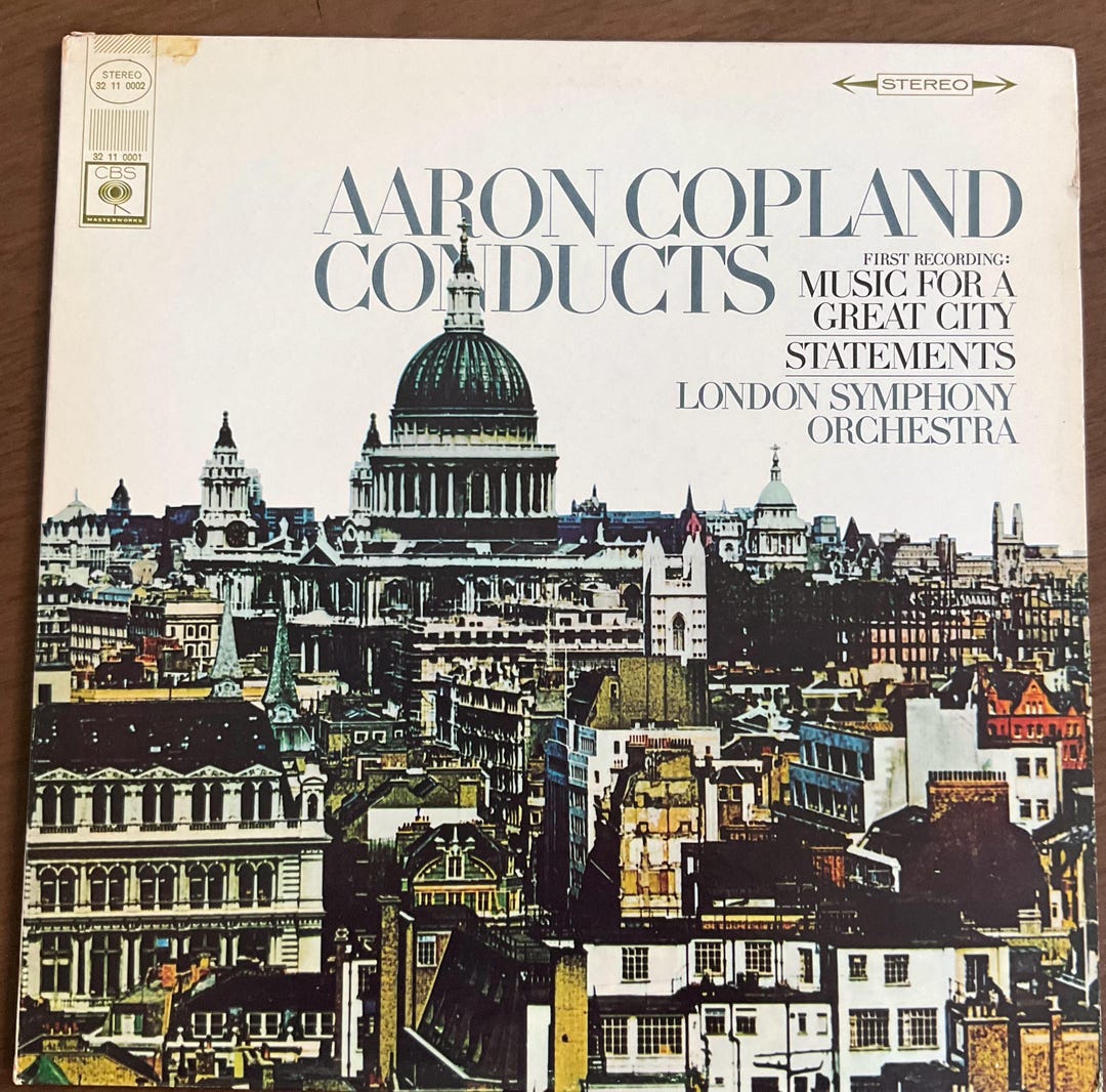 Aaron Copland Conducts | Music for a Great City & Statements | CBS ...