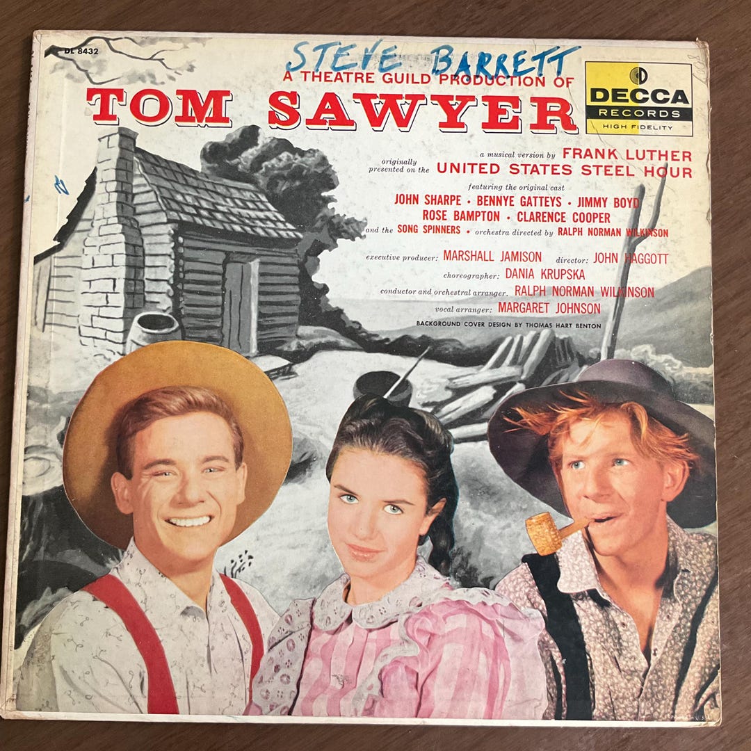 Tom Sawyer – A Theatre Guild Production | Vintage Musical LP Feat ...