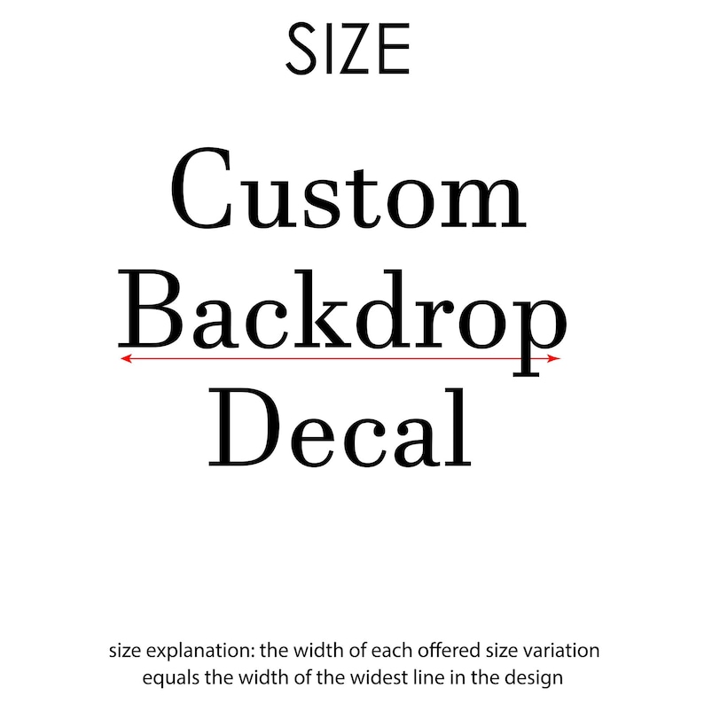 Custom Vinyl Decal for Wedding, Event, or Business – Fully Personalized ...