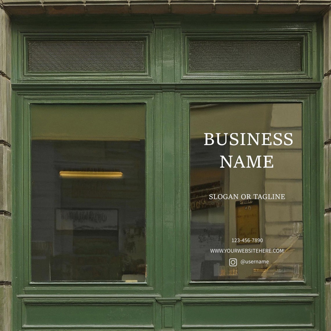 Personalized Window Decal | Custom Company Sign | Business Storefront ...