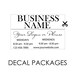 Business Name Logo Sign Personalized Storefront Decal Slogan Custom ...