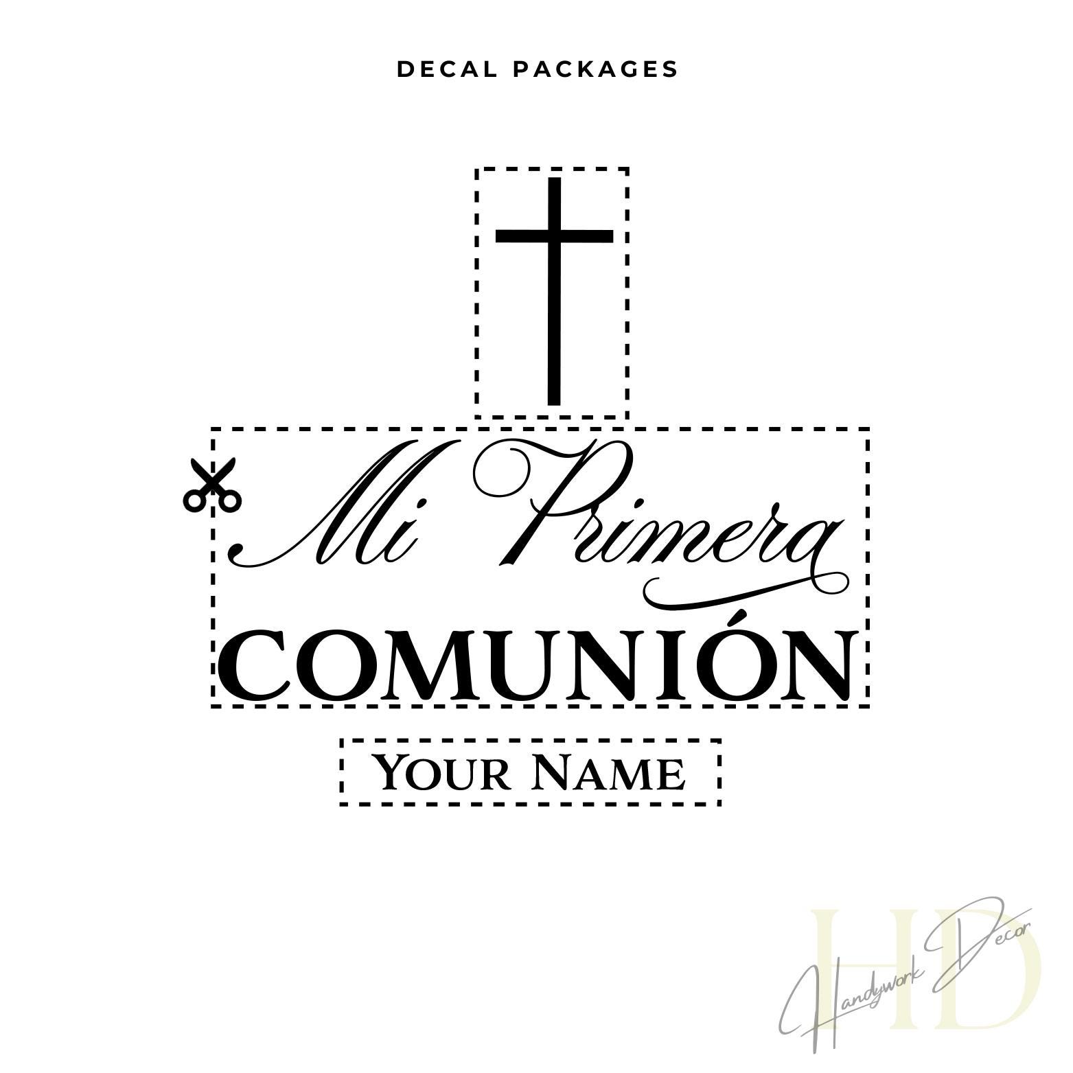 Mi Primera Comunión Personalized Decor Custom Name First Communion ...
