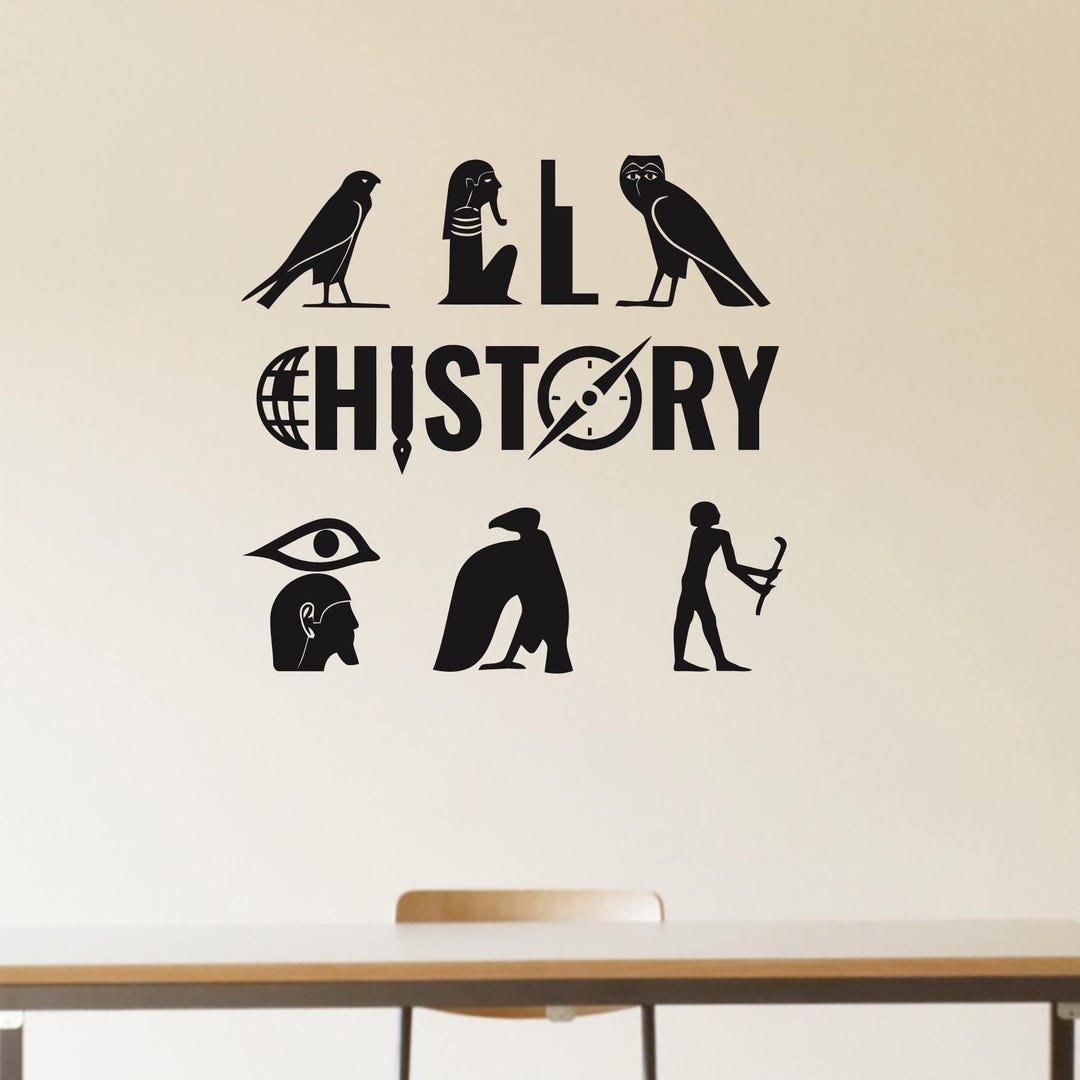 Wall Vinyl Decal History Ancient Egypt School Study Interior Decor ...