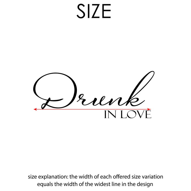 Drunk in Love Bar Decal Wedding Bar Sign Engagement Decor Bachelorette ...