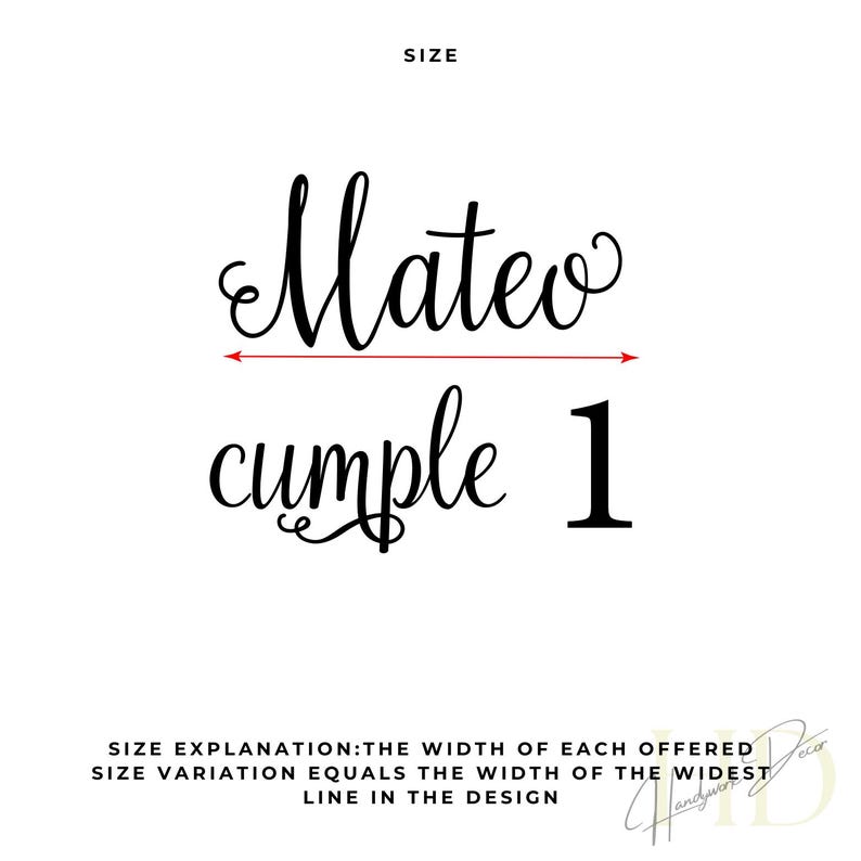 Cumple 1 Welcome Sign Vinyl Decal, Spanish First Birthday Decor With ...