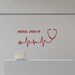 Wall Vinyl Decal Medical Check-up Words Stethoscope Sticker for Clinic ...