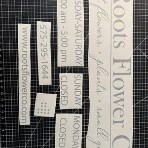 Business Name Logo Sign Personalized Storefront Decal Slogan Custom ...