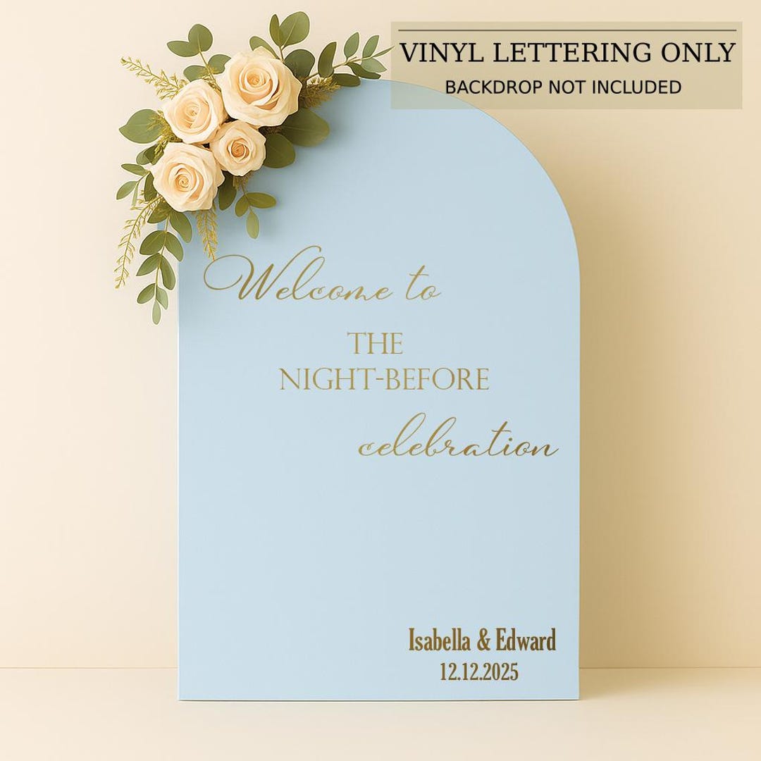 Welcome to the Night Before Celebration Vinyl Decal, Perfect Custom ...